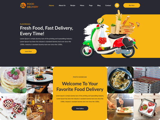 Free Food Delivery WordPress Theme For Easy Meal Delivery – Omegathemes