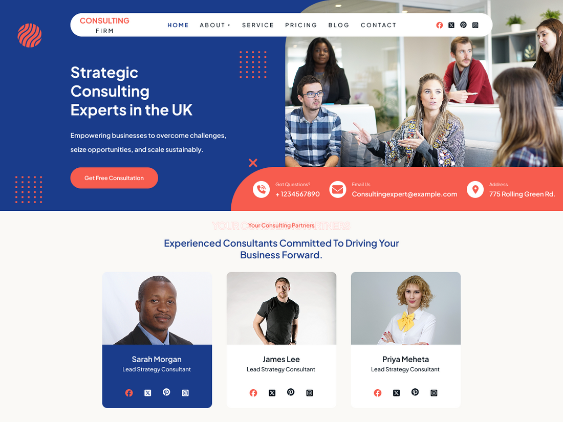Consultancy Firm - Create a Business Consultancy Website – Omegathemes